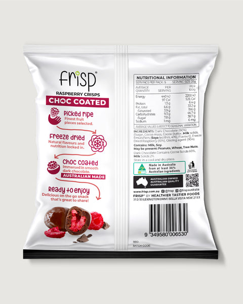 Choc-Coated Raspberry Crisps - 100g– Frisp