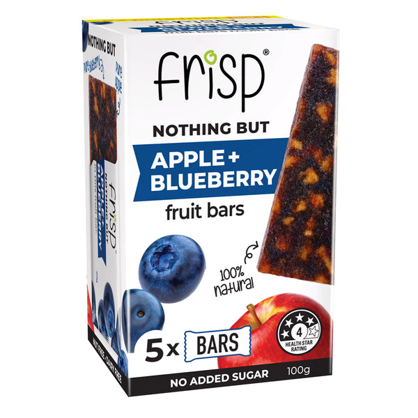 Frisp Minis Fruit bar Apple + Blueberry Pack of 5x20g bars